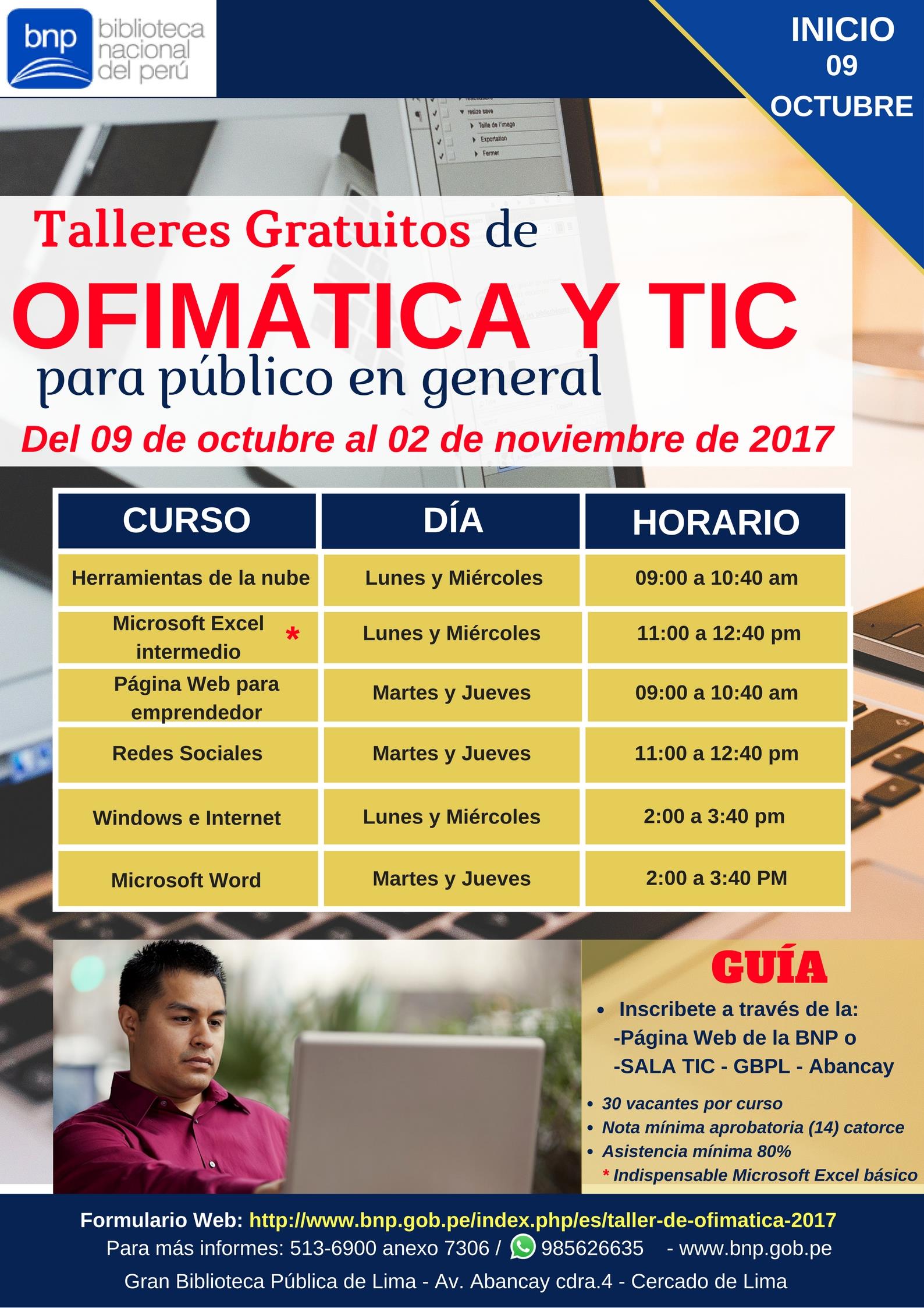 Taller gratuito de Ofimática e Internet en la GBPL | Biblioteca ...