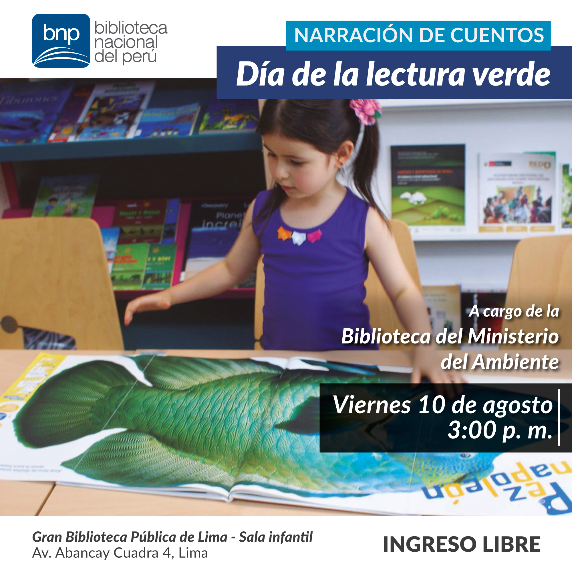 NIÑOS APRENDERÁN CÓMO CUIDAR NUESTRO PLANETA | Biblioteca Nacional del ...