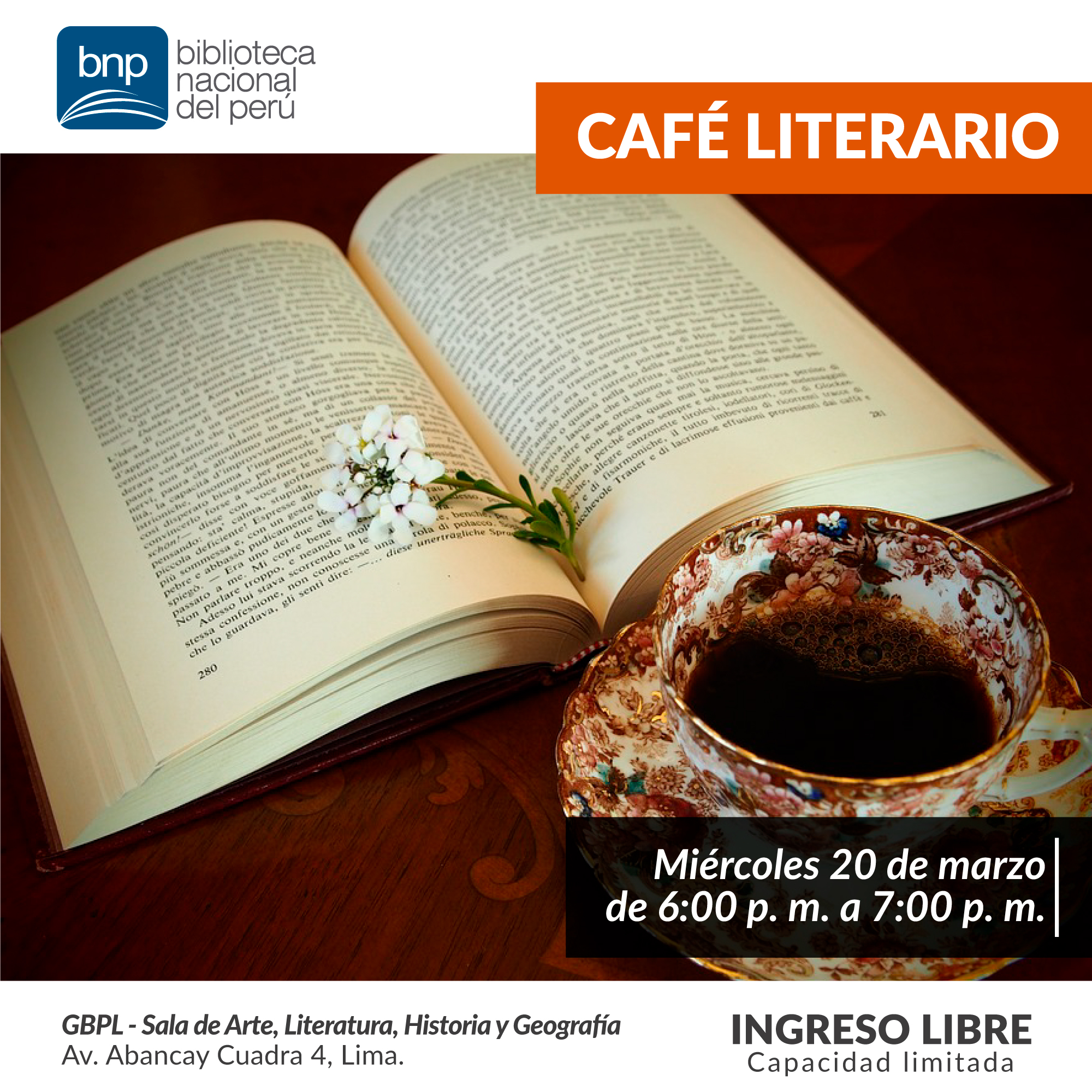 REALIZARÁN CAFÉ LITERARIO PARA ANALIZAR EL PANORAMA DEL TEATRO PERUANO ...