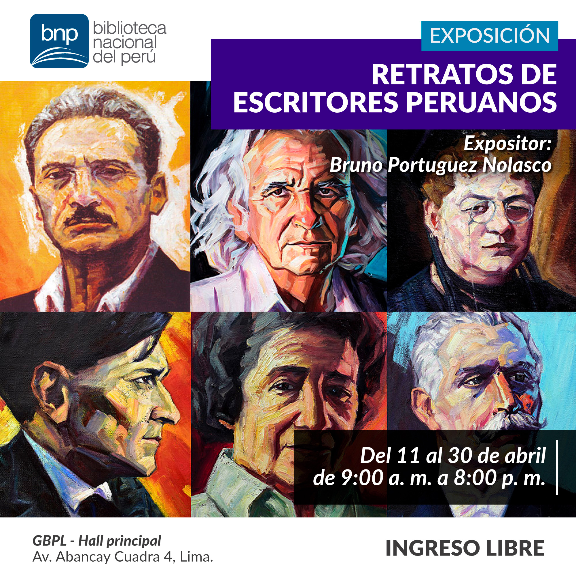 “ENTRE EL PINCEL Y LA PLUMA – EXPOSICIÓN DE RETRATOS DE AUTORES ...