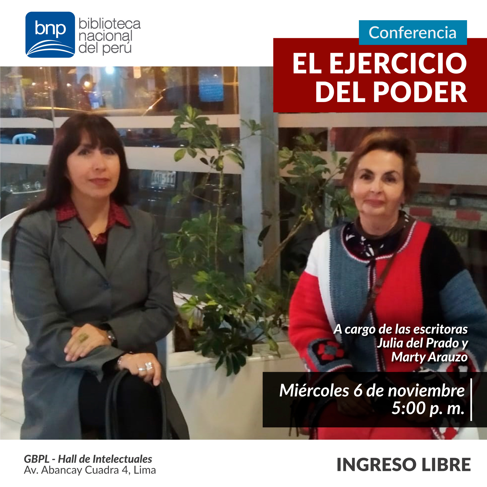 GRAN BIBLIOTECA PÚBLICA DE LIMA ORGANIZA CONFERENCIA “EL EJERCICIO DEL ...